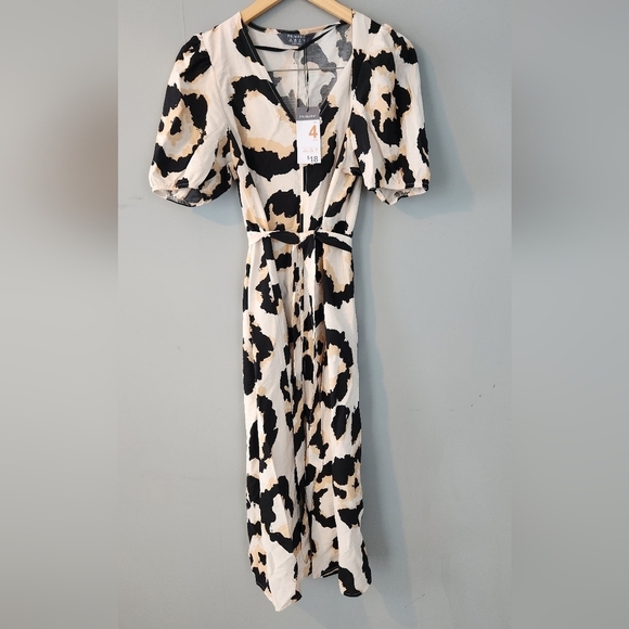 Primark | Dresses | Primark Nwt Leopard Print Midi Dress Sz 4 | Poshmark